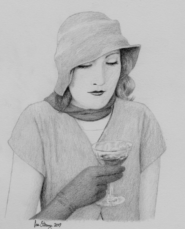 Drawing a classy lady with pencils